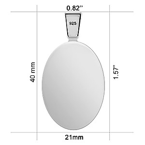 VENICEBEE® Cross Jesus Christ Sacred Heart Medal Divine Love Flame Devotional Christian Amulet Unique Solid 925 Sterling Silver Pendant Necklace + Velvet Pouch, Polishing Cloth, Fine Gift Box