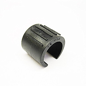 Breuer Chair Glides - Replacement Single Prong U-Shape Plastic Caps in Black (Set of 20) - Made in Italy