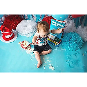 Dr. Seuss The Cat in The Hat Birthday Decorations/Thing 1 and Thing 2 Party Decorations/Dr. Seuss Baby Shower Decorations Blue White Red/Circus Carnival Party Decorations/2023 Nurse Graduation