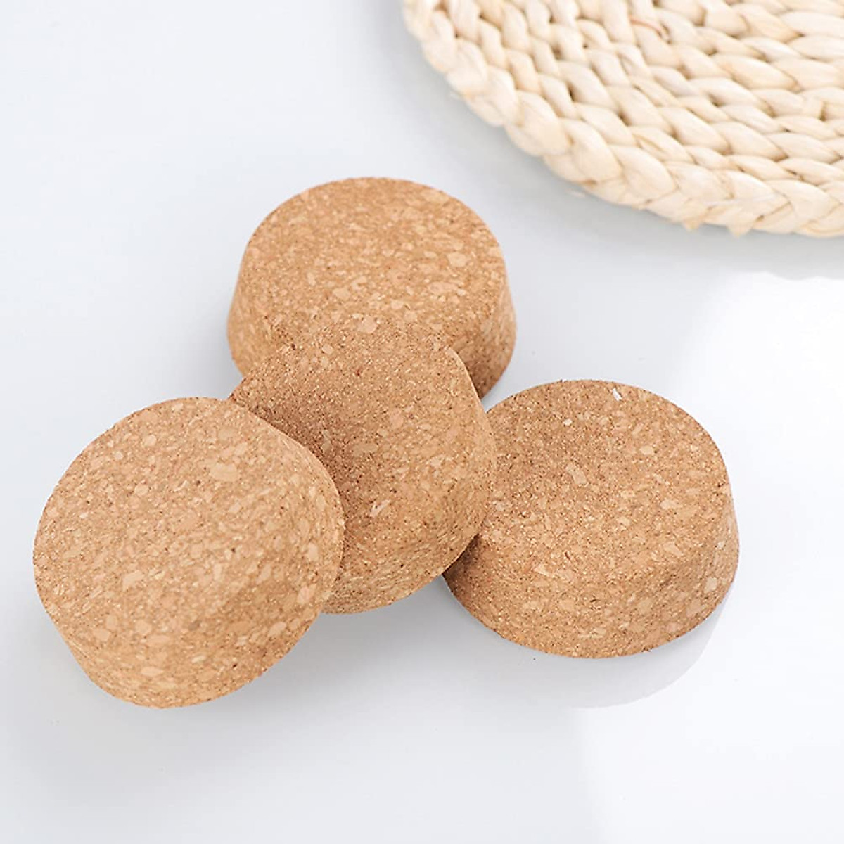 Cabilock 20pcs Tapered Cork Stoppers Wooden Wine Bottle Stopper Natural Soft Wood Wine Corks Crafts Replacement for Wine Beer Bottle Glass Bottles DIY Craft