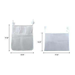 Mithrim 2 Mesh Shower Toy Organizers, Perfect Bathtub Toy Holder And Bathroom, Multi-Purpose Mesh Bag, Suitable For Children And Toddlers