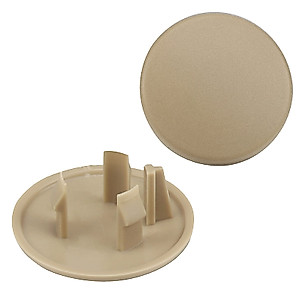 Sikawai 15279689 Armrest Cover Cap for 2007-2019 Che-vy Tahoe Suburban Yukon Cadillac Escalade Replace 15279690 15279691 Left or Right Rear Bucket Seat Arm Rest Snap Handle Trim Bolt - 2 Pack Khaki