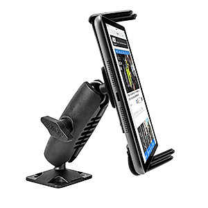 ARKON Mounts - Car Phone Holder | Secure Grip | Heavy Duty | Drill Base Car Phone Mount | Spring-loaded holder expands up to 7.25 inches | For iPhone, Samsung, Google, Nokia, and other Smartphones