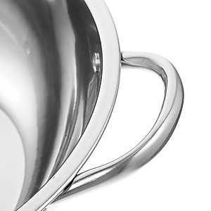 CALLARON Shabu Shabu Yuanyang Hot Pot 28CM Stainless Steel Hot Pot Divided Hot Pot For Electric Induction Cooktop Gas Stove