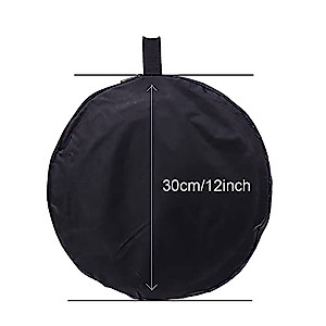 Portable Photography Silver and White Reflector Collapsible 2-in-1 Oval Reflector 23"x35" / 60x90cm Multi-Disc Light Reflector with Handle for Photo Studio Lighting & Outdoor Lighting