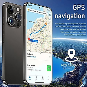 RAYPUR New i15 Pro Max Cellphones, 7.3Inch Telefone, 6800mAh, 16 1TB Smartphone, 4G/5G Unlock Mobile Phones, 72 Million 108 Million Pixels,Blue-1TB