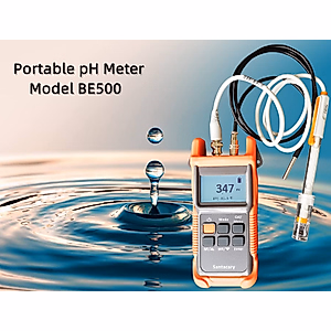 pH Meter, 0.01 pH Accuracy, 0-14.00 pH Measuring Range, 1 to 3 Points Calibration for Precise pH Measurement, Portable