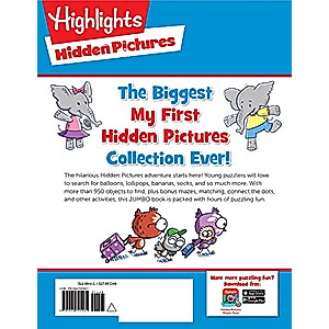 Jumbo Book of My First Hidden Pictures: 115+ Hidden Pictures Puzzles in Highlights Activity Book, Seek and Find Puzzles for Kids 3+ (Highlights Jumbo Books & Pads)