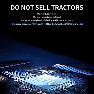 1080P 12000Lumen Cinema LED for Android BT HD Home 4K 3D HDMI Projector WiFi LED Light Red Christmas Lights Outdoor White Wire (Black, One Size)