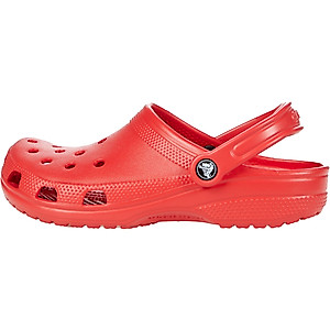 Crocs Unisex-Adult Classic Clogs (Best Sellers), Flame, 10 Women/8 Men