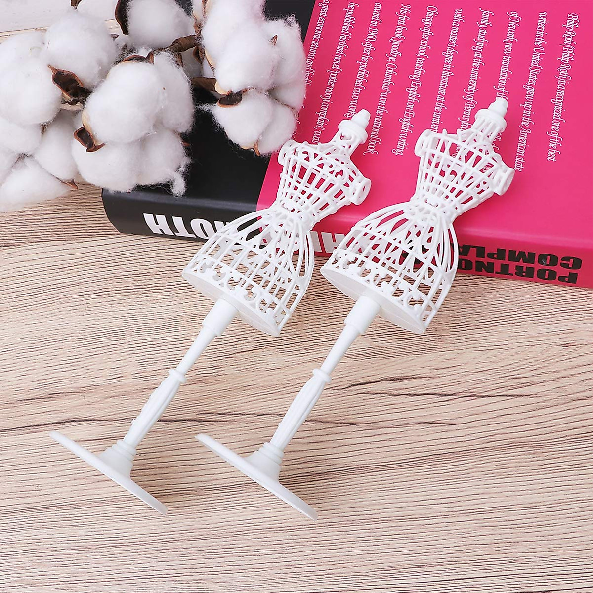 20pcs Doll Dress Form Mini Mannequin Dress Form Mannequin Model Stand Accessories for Doll Dresses