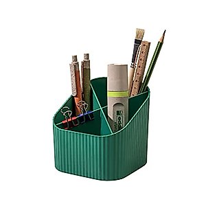HAN Karma 17248-05 Desk Quiver with 4 Compartments, Environmentally Friendly, Made from 80-100% Recycled Material, Pen Holder, Eco-Green