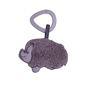 Bacati Woodlands Grey/Beige Neutral Cotton Activity Gym with Mat, Beige/Grey