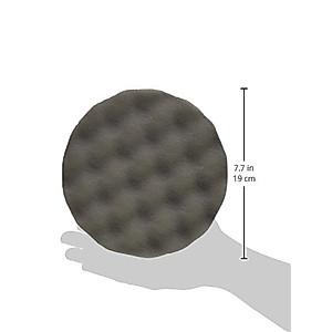 Genesis GAFPP7 Universal 7" Quick-Change Waffle-Pattern Foam Polishing Pad with Reusable Hook and Loop Backing