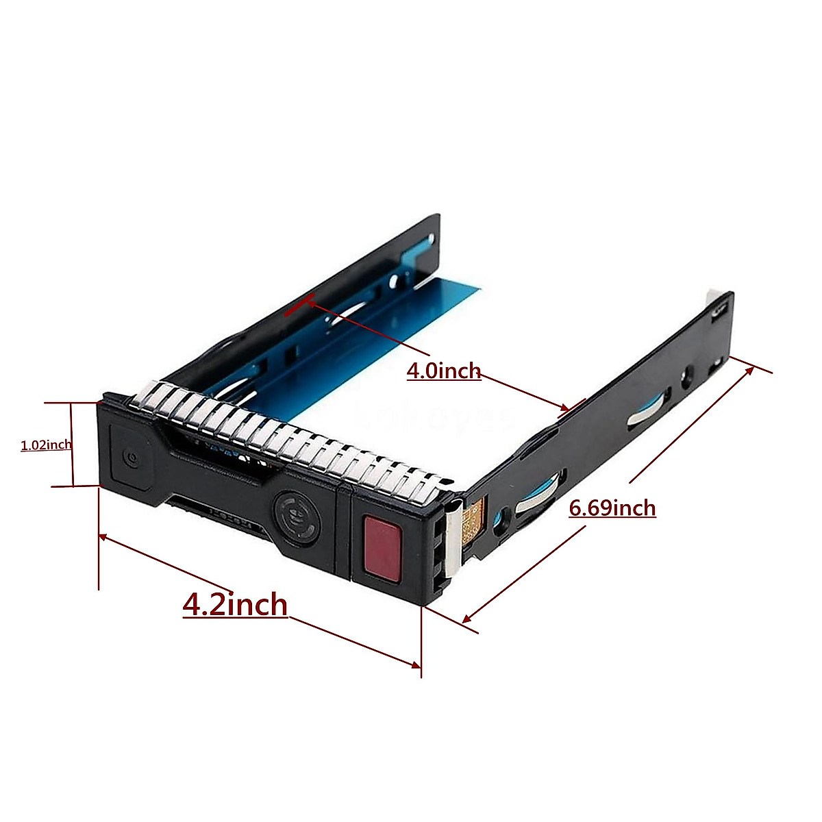 3.5" 651314-001/651320-001 LFF SAS SATA HDD Tray Caddy Replacement for ProLiant MicroServer Gen8 G8 Gen9 G9 Hard Drive Tray DL380P DL360P DL160 with 4 Screws