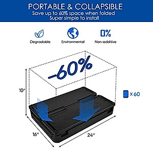 Camping Cooler, Collapsible 39L 60 Can Insulated Ice Chest, Portable Lightweight Hard Car Coolers, Large Waterproof Cooler Box Keep Cold and Warm for Camping, Hiking, Fishing, Beach-by BRILLIRARE