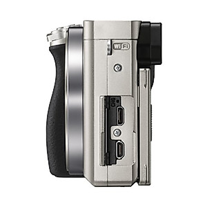 Sony Alpha a6000 Mirrorless Digital Camera 24.3MP SLR Camera with 3.0-Inch LCD - Body Only (Silver)