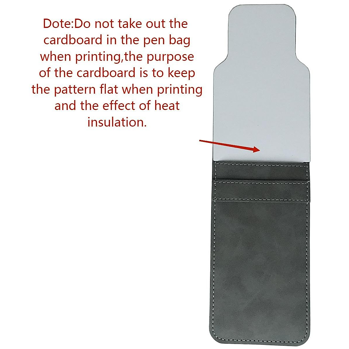 Yongkang Sublimation Pen Bag Pen Sleeve 3 Pieces (Blank Leather + Colored Leather) Capacity of 1-5 pens DIY Process (Black)