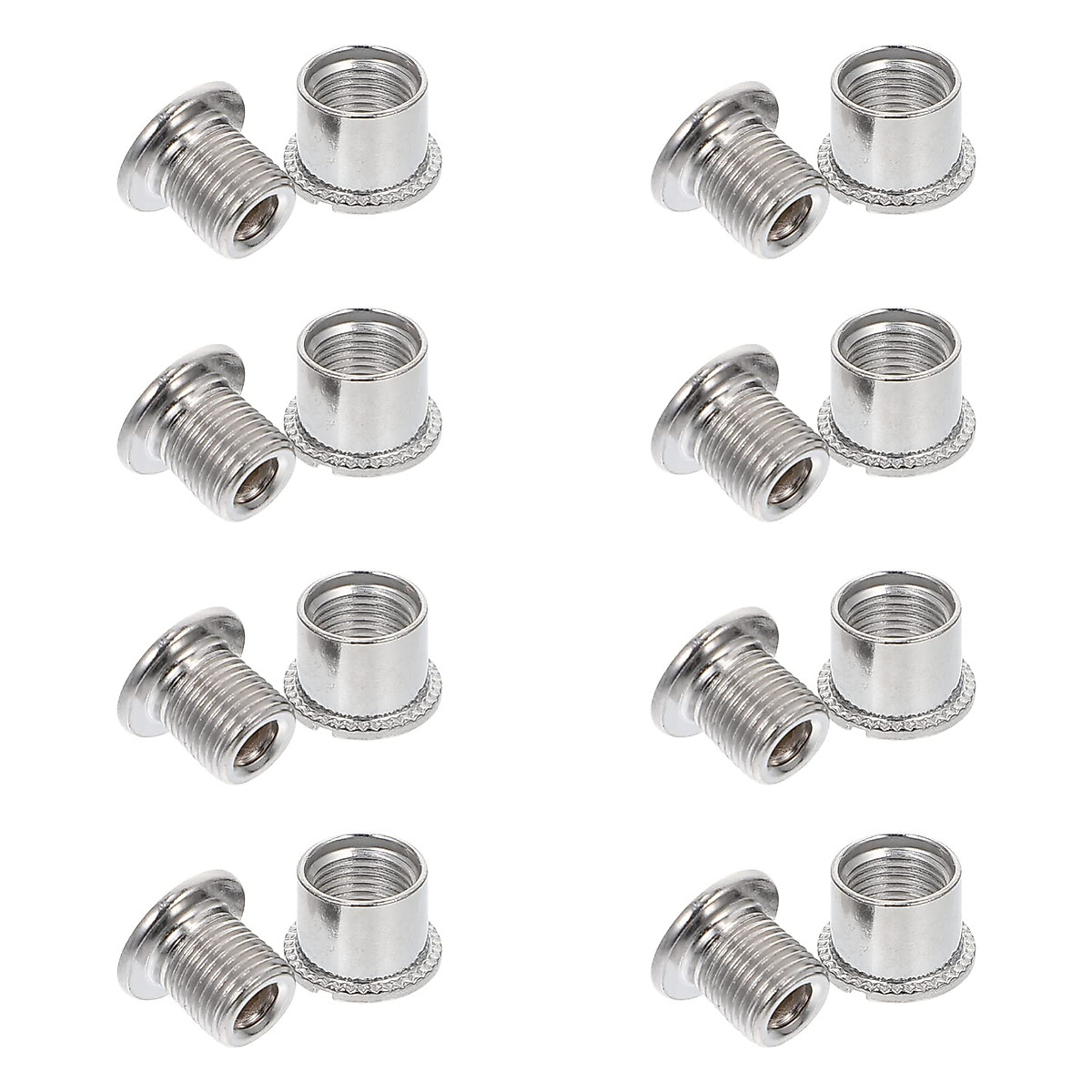 LIOOBO 12pcs Crankset Locking Screw Chainwheel Screw Mountain Bike Screw Bike Accessories Glass in a Bottle Chainwheel Fixing Tool Cycling Cankset Screw Galvanized Steel Platter Fold