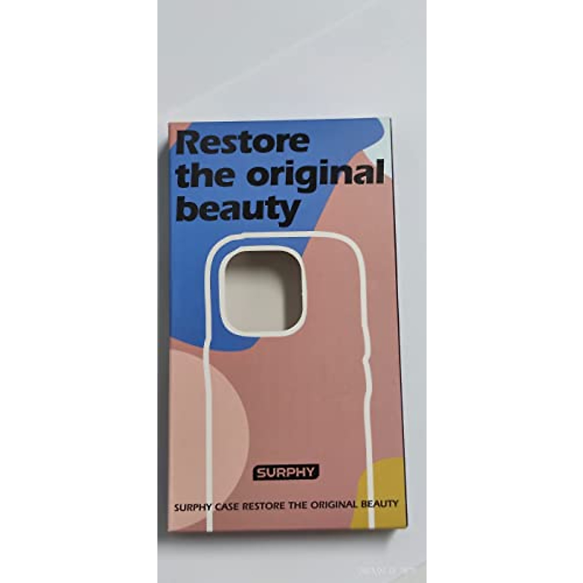 SURPHY Square Design for iPhone 11 Case with Camera Protection, Straight Edge Slim Design, Liquid Silicone Phone Case for iPhone 11 6.1 inches, Light Pink