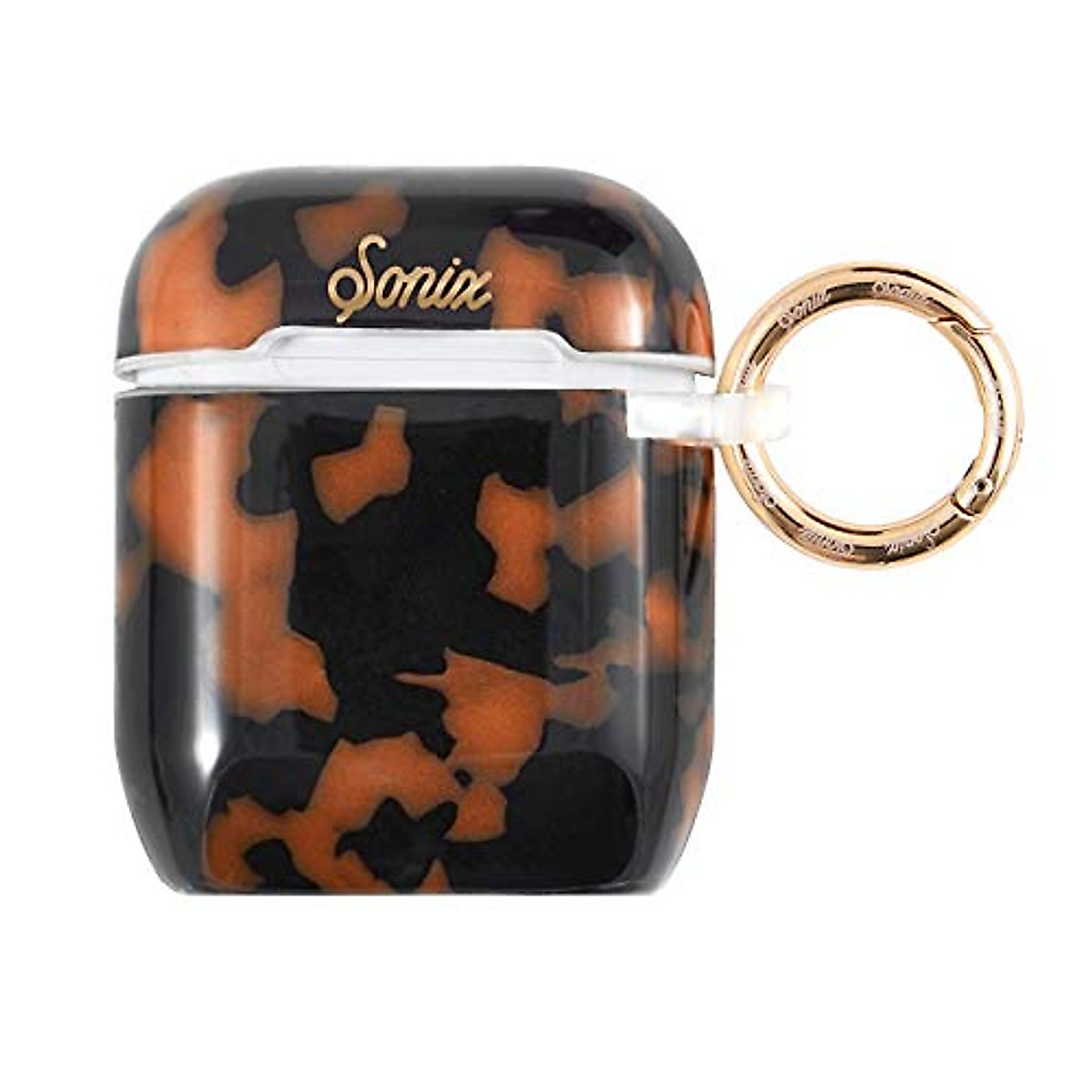 Sonix Brown Tort Case for Airpod Gen 1 / Gen 2 [Hard Cover] Protective Tortoise Shell Leopard Case for Apple Airpods