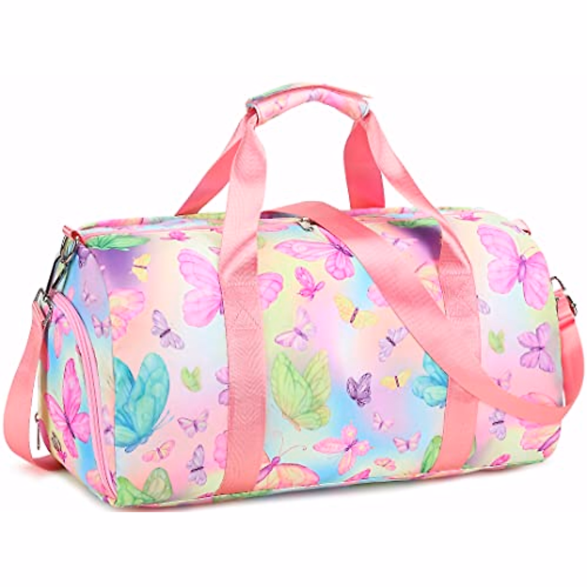 CAMTOP Travel Duffel Bag Girls Women Sport Dance Gym Tote Weekender Overnight Carry-On Bag