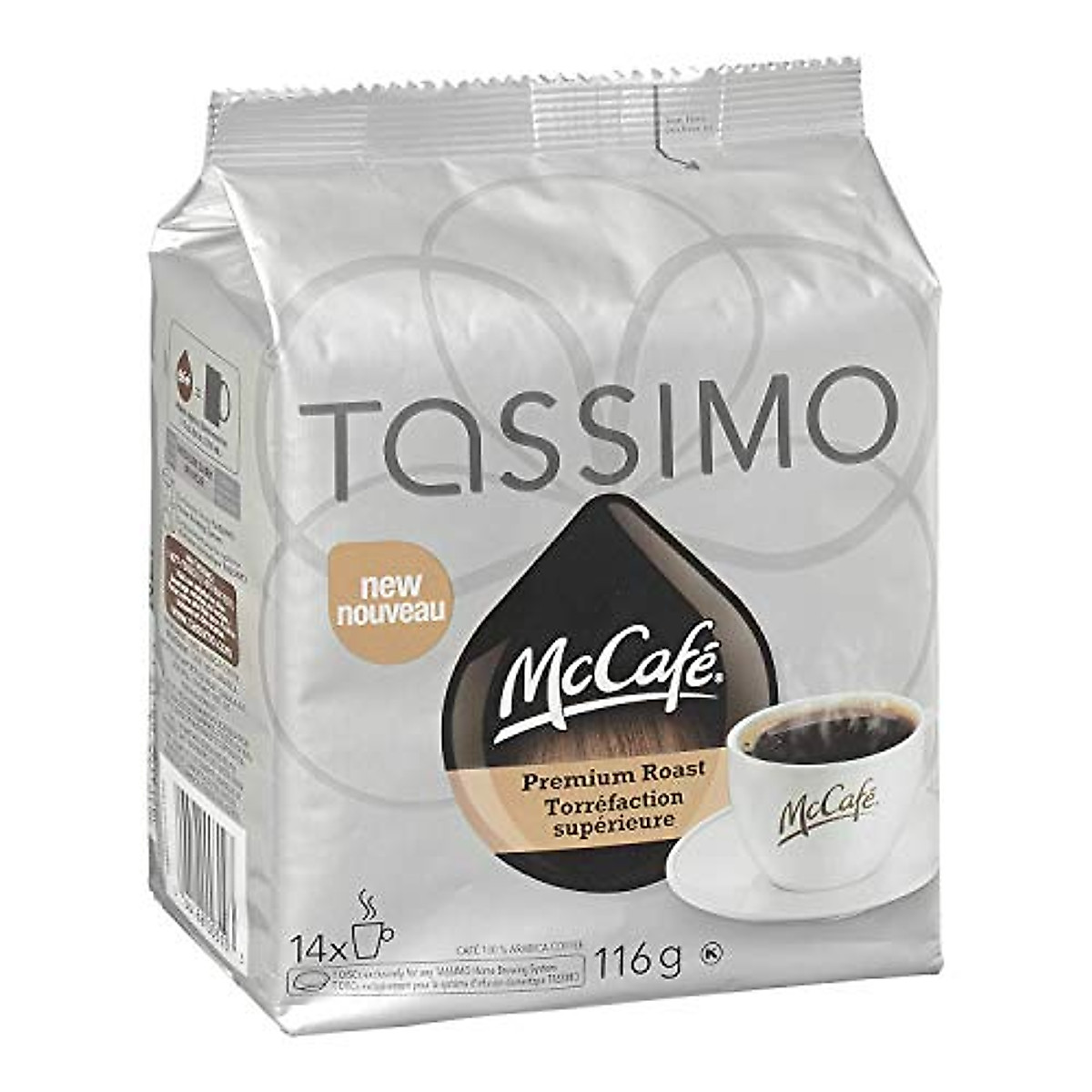 McDonalds McCafé Tassimo Premium Roast Coffee T-Discs, 14-Count