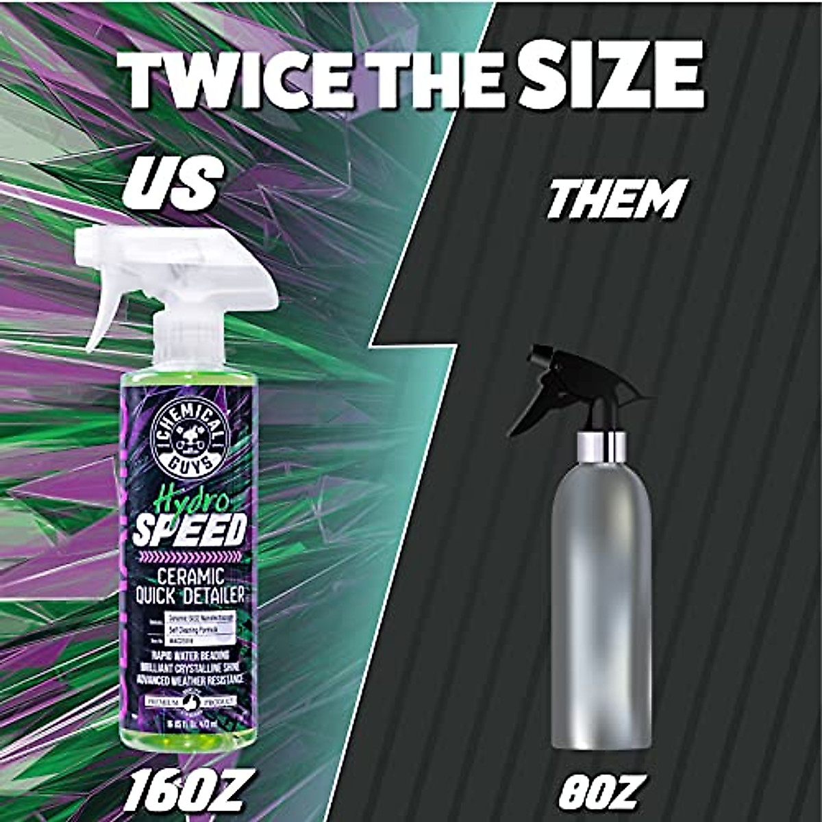 Chemical Guys WAC23316 HydroSpeed Ceramic Quick Detailer, Safe for Cars, Trucks, SUVs, Motorcycles, RVs & More, 16 fl oz