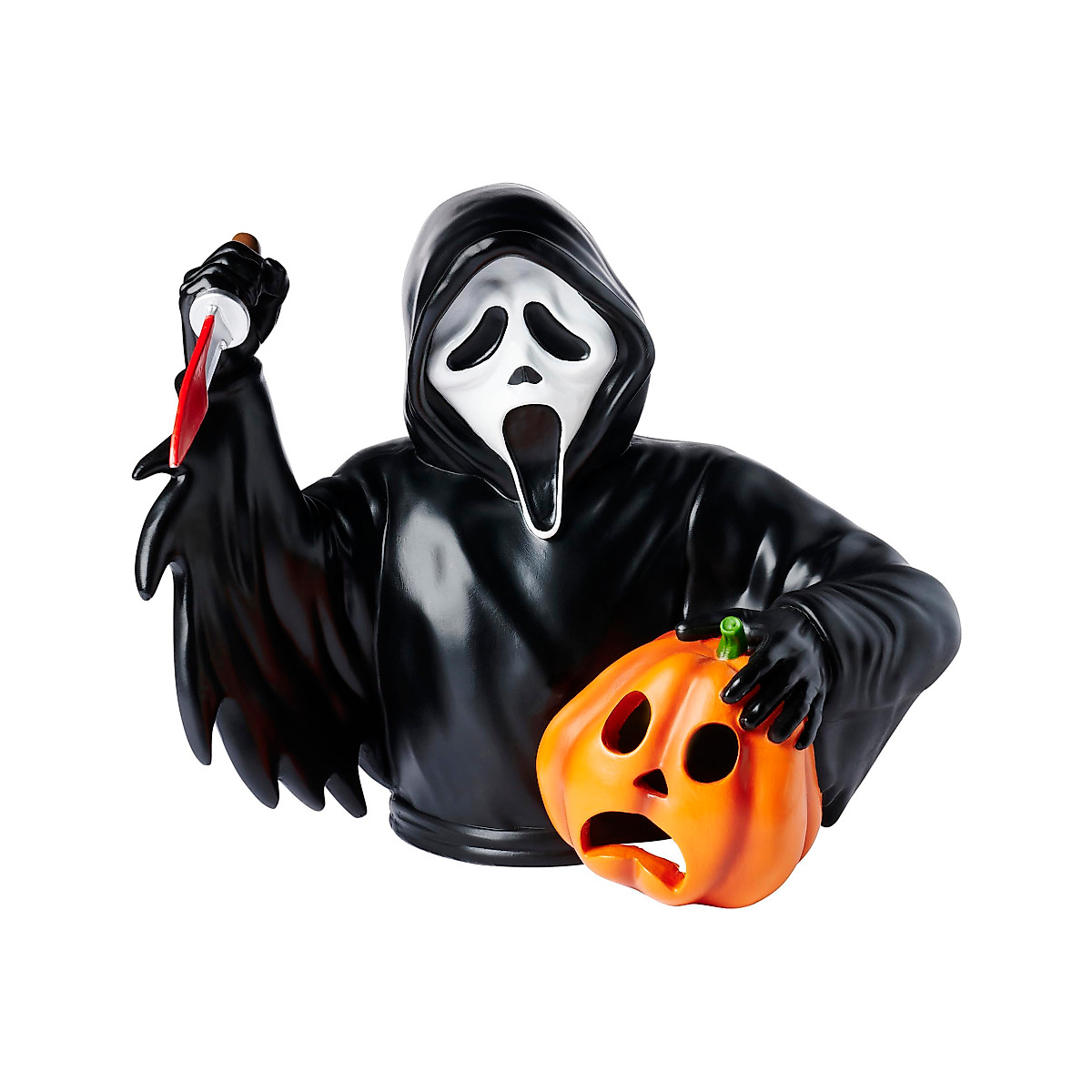 Spirit Halloween Light-Up Ghost Face ® Bust Statue | Officially Licensed | Halloween Décor | Light-Up Halloween Décor