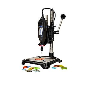Milescraft 1097 ToolStand - Variable Speed Drill Press Stand (compatible with Dremel). Rotary Tool Not Included