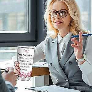 WIPI Happy Mothers Day Gifts for Grandma Cup Tumbler, Gifts for Grandma Birthday Valentine Christmas and Holiday, Christian Tumblers for Women Mom Wife and Loved Ones, Mom Coffee Tumbler 20 Oz