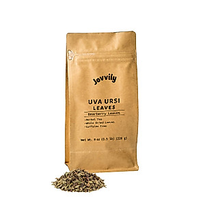 Jovvily Uva Ursi Leaves - 8oz - Dried Whole Leaves - Bearberry Leaves - Herbal Tea