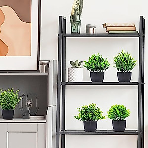 CEWOR 6 Pack Small Fake Plants Artificial Potted Plants Faux Plants Indoor for Home Bathroom Wall Decor