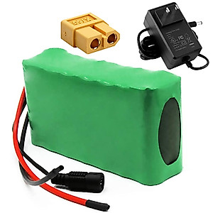 TGHY E-Bike Lithium Battery 24V 6000mAh Lithium-ion Battery Pack Suitable for 500W Motor for Mobility Scooter Electric Go-Kart with BMS and 25.2V Charger,XT60