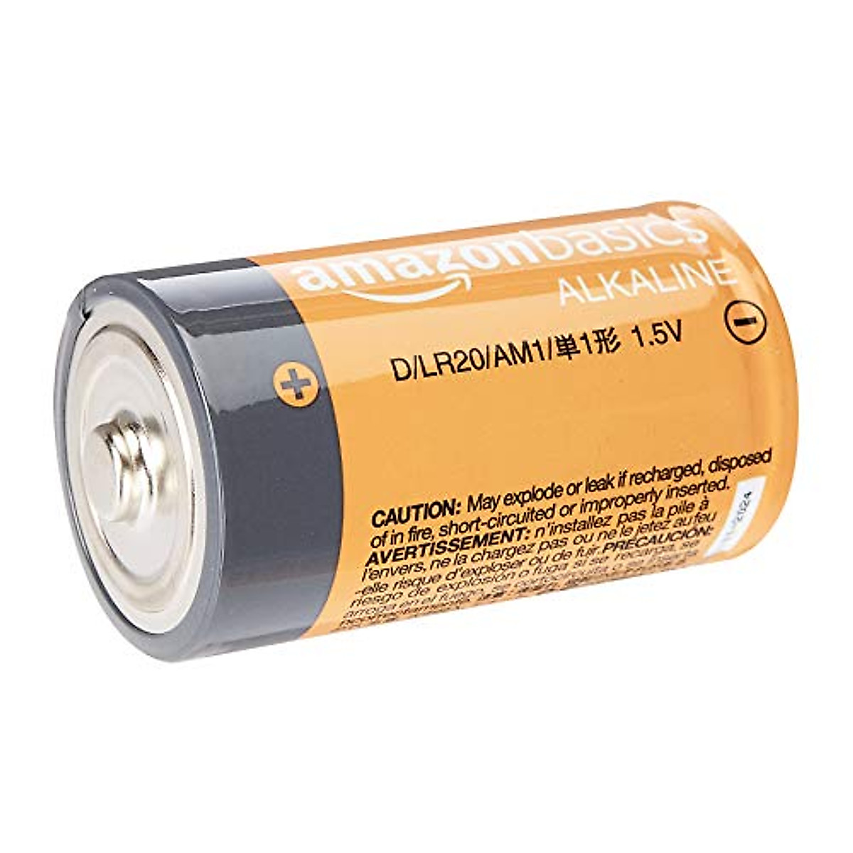 Amazon Basics 48-Pack D Cell Alkaline Everyday Batteries, 1.5 Volt, 3-Year Shelf Life