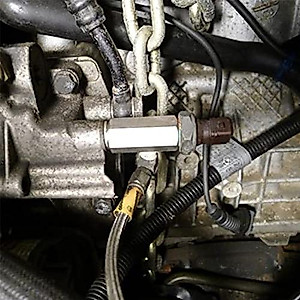 1/8'' BSPT Oil Pressure Sensor Sendor Tee Adapter to 1/8 NPT Gauge T-Piece Stainless Steel