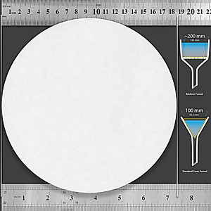 18.5 cm Lab Filter Paper, Standard Qualitative Grade 2 - ZENPORE Slow Flow 185 mm (100 Discs)
