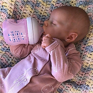CHAREX Lifelike Reborn Baby Dolls - 18 inch Sleeping Realistic Newborn Baby Dolls, Soft Cloth Body Real Baby Girl with Feeding Toy for Kids Age 3 +