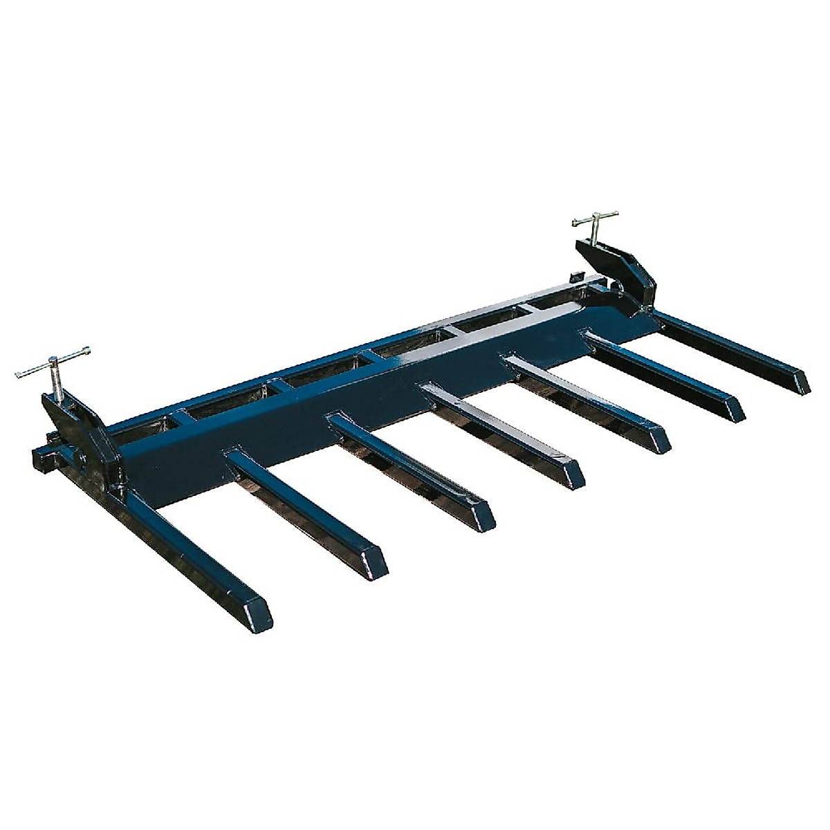 Titan Attachments 21" Fork Length Clamp-On Debris Forks V2, Fits 72" Loader Buckets, Skid Steers, Rated 5,320 LB Capacity