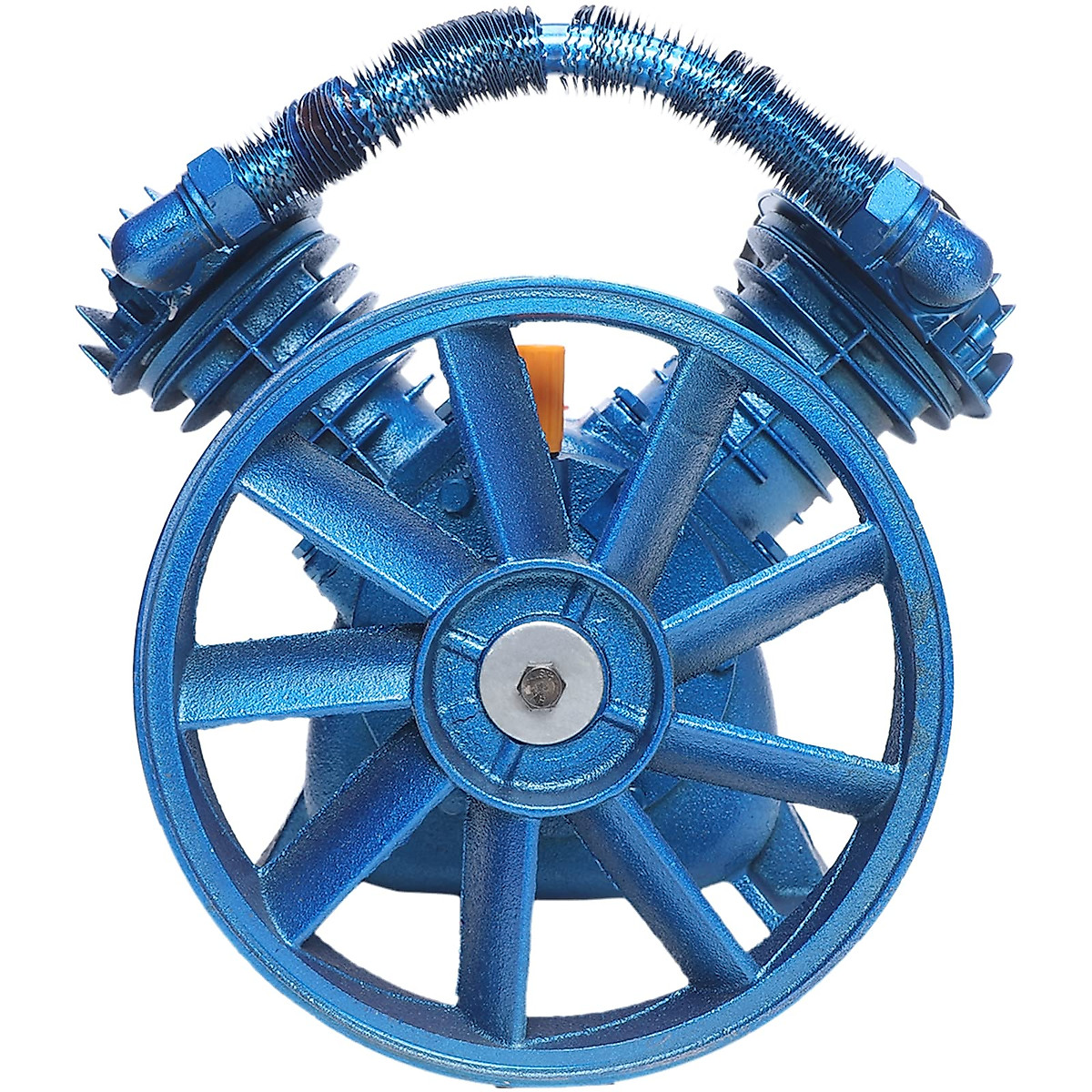 5.5HP Dual Piston V Style Air Compressor Head Pump Motor Cast Iron 2-Stage 2-Cylinder, 21 CFM 175 PSI