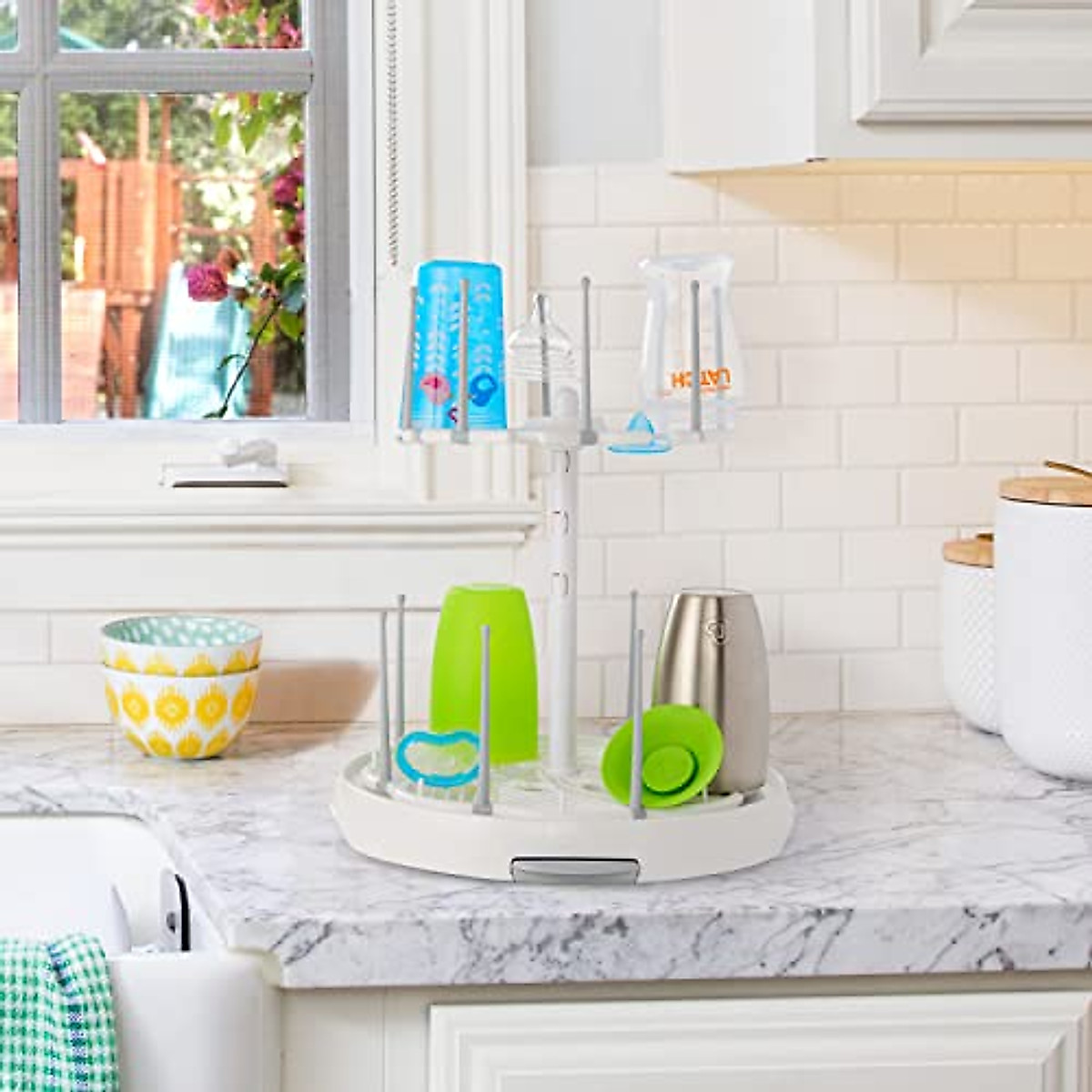 Munchkin® High Capacity Drying Rack for Baby Bottles and Accessories, White