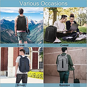 LOVEVOOK Laptop Backpack Travel Work Backpack TSA Anti Theft Business Backpack 17 Inch College Bookbag for Men Women