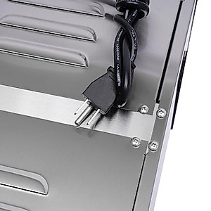 Commercial Milk Frother, 110V 2500W Stainless Steel Espresso Coffee Steam Boiling Water Machine 12L LED Screen Display Electric Milk Foam Machine for Espresso Coffee Tea Dessert