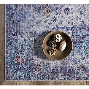 Perga Rugs Machine Washable Area Rug for Bedroom, Kitchen, Bathroom, Living Room, Entryway, Home Decor Non Slip Rug, Pet Friendly & Resistant Throw Indoor Floor Carpet