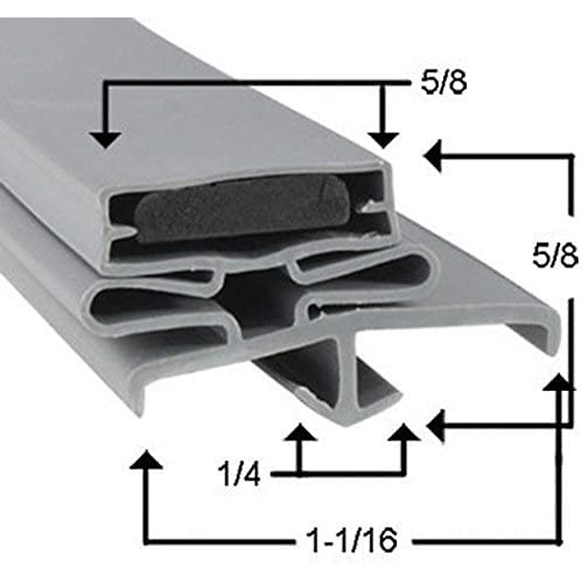 Passeal – 10-0882-04 Door Gasket Size - 23 7/16 x 30 1/4 - Kelvinator Door Seal for Cooler or Freezer – Compatible with Kelvinator 10-0882-04 Refrigeration Gasket