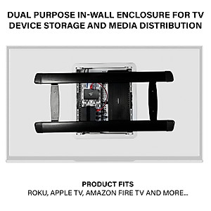 Legrand 17 Inch Dual Purpose Media Enclosure and Power Outlet Surge Protector Kit