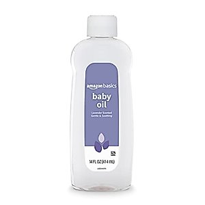 Amazon Basics Baby Oil, Lavender Scented, 14 Fluid Ounce, 1-Pack (Previously Solimo)