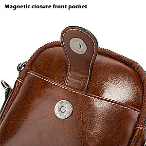IMCUZUR Small Crossbody Bag for Women Cell Phone Leather Purse Wallet with Adjustable Strap