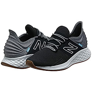 New Balance Men's Fresh Foam Roav V1 Sneaker, Black/Light Aluminum, 11 W US
