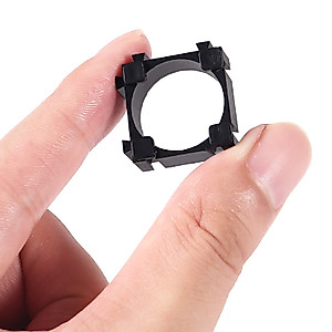 ACEIRMC 100Pcs 18650 Lithium Battery Holder, Plastic Battery Pack Bracket Cylindrical Cell Battery Stand Cell Spacer for DIY Fixed Battery